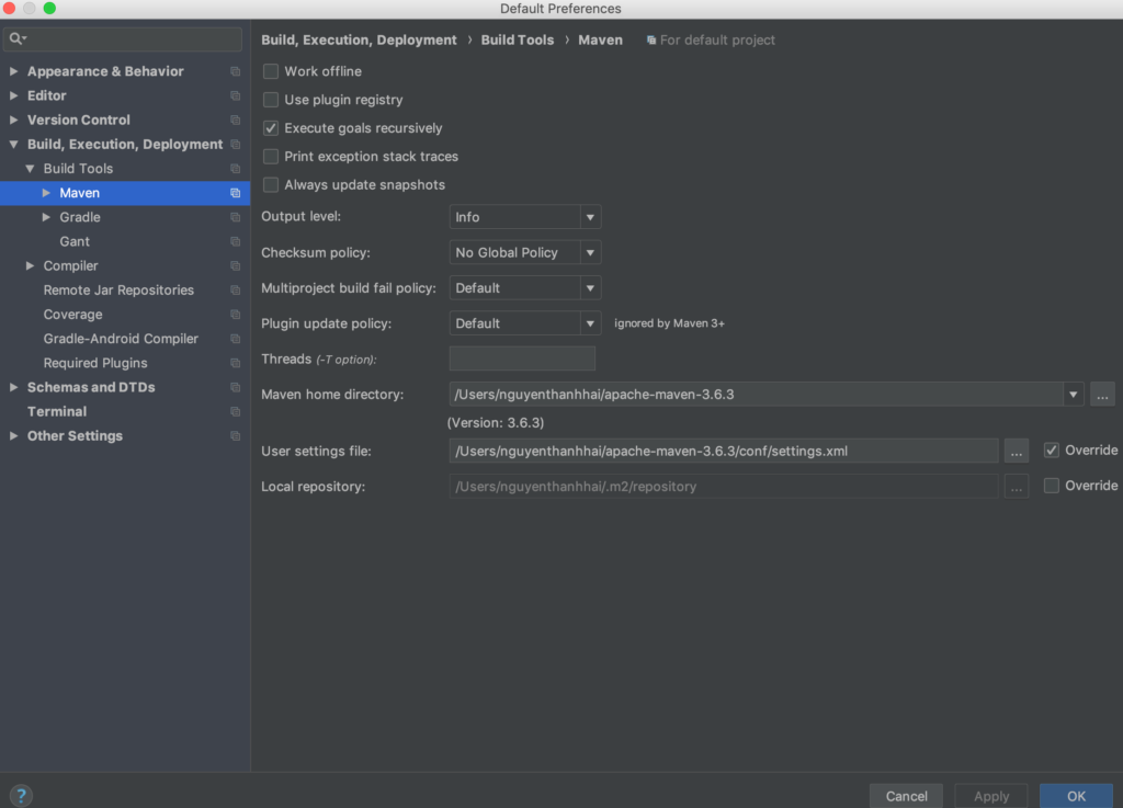 Tạo Project Maven trong intellij - Deft Blog