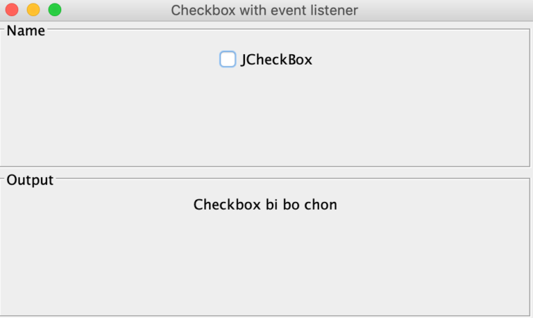 Sử dụng JCheckbox - Swing để đưa ra các tuỳ chọn cho người dùng - Deft Blog