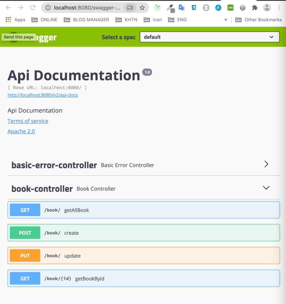 Tạo API document với Swagger 2 trong Spring Boot REST API - Deft Blog
