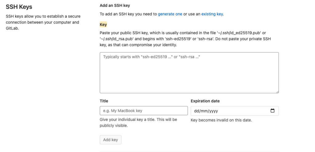 Cách thêm SSH key vào Gitlab - Deft Blog